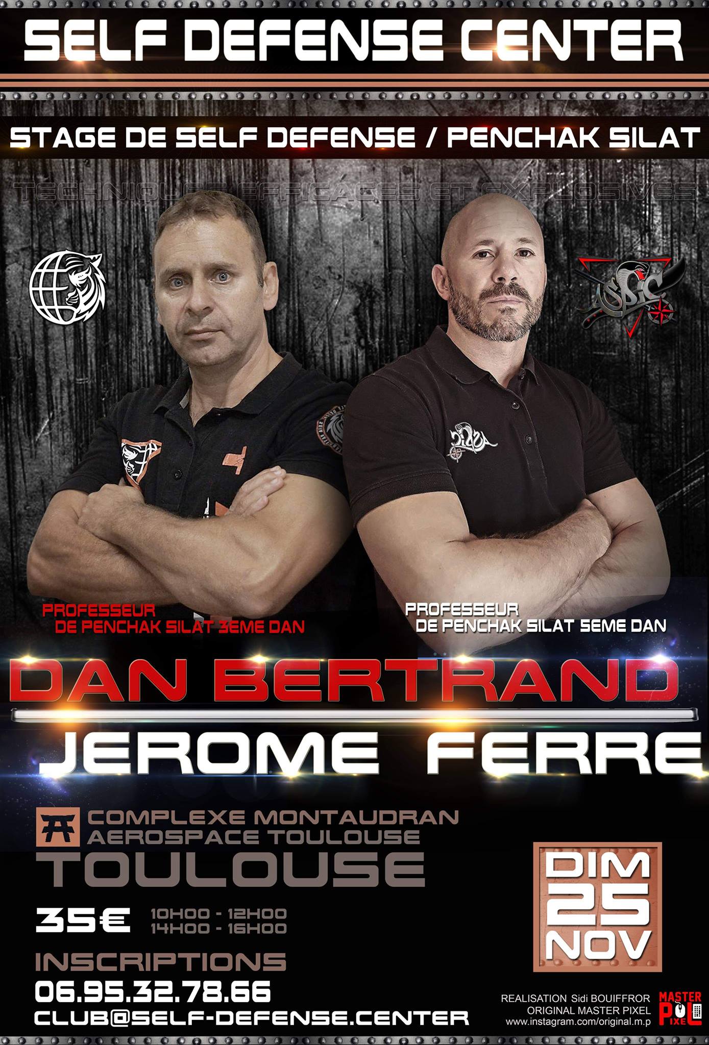 Stage Self & Silat avec Jérôme Ferré & Dan Bertrand - Self Defense Center