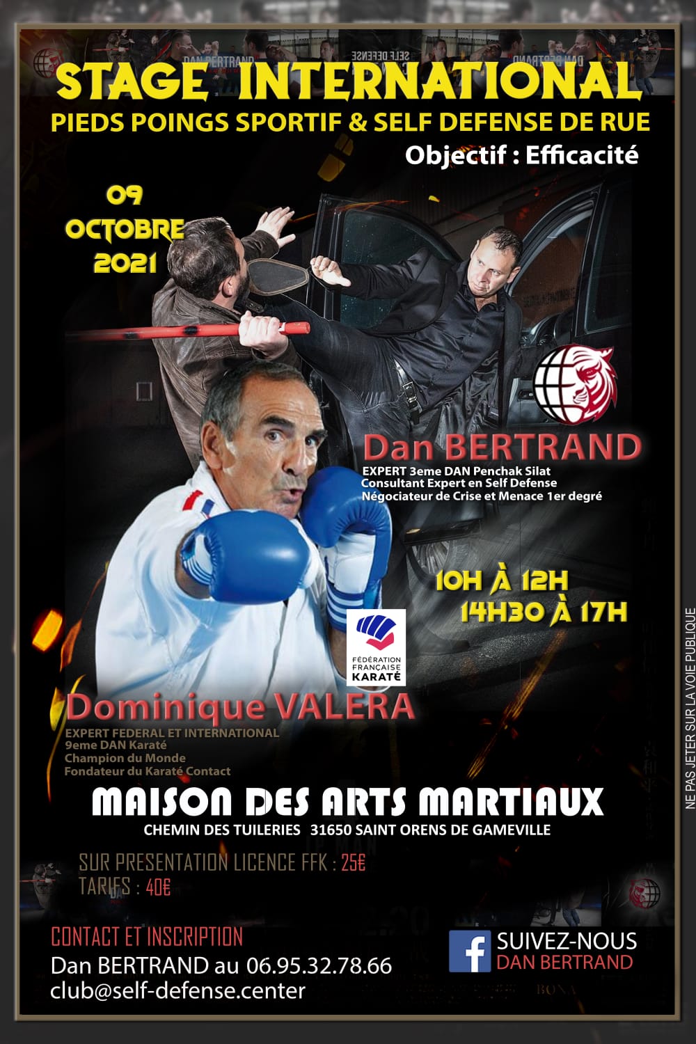 Stage International Pieds-Poings & Self-Defense - Self Defense Center